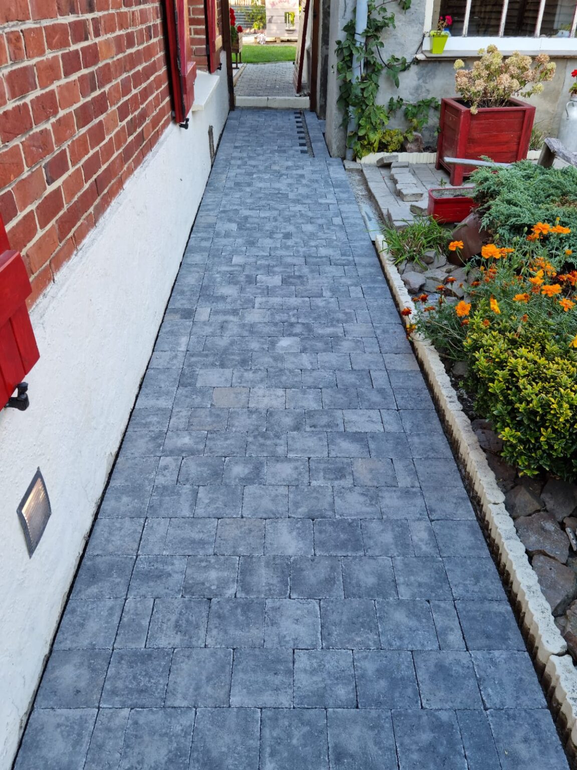 Allée de jardin en pavés - Pérénia